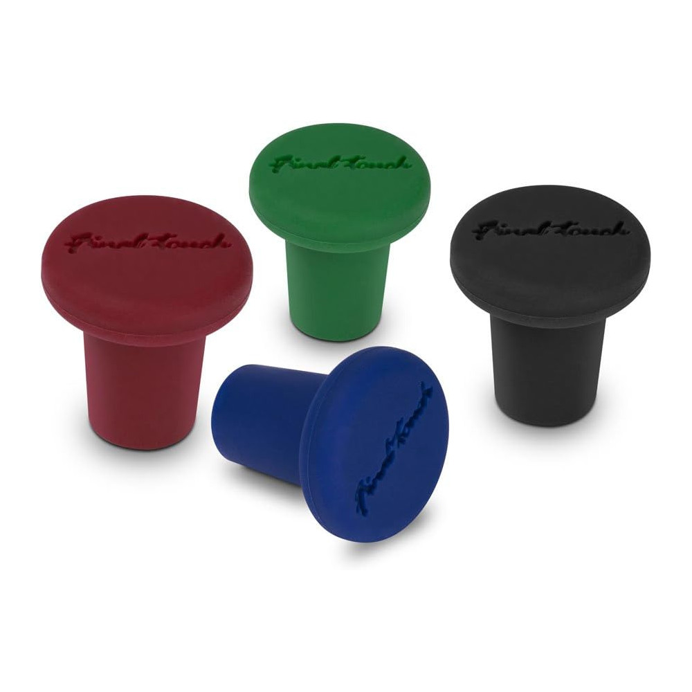 Final Touch Silicone Bar Stoppers - 4 pack