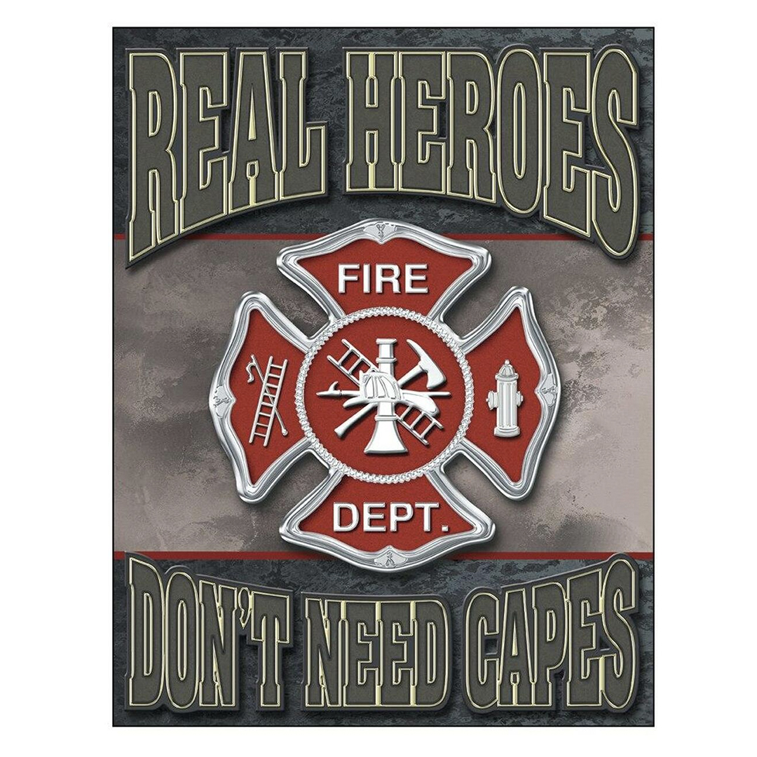 Heroes ''Fire'' Tin Sign