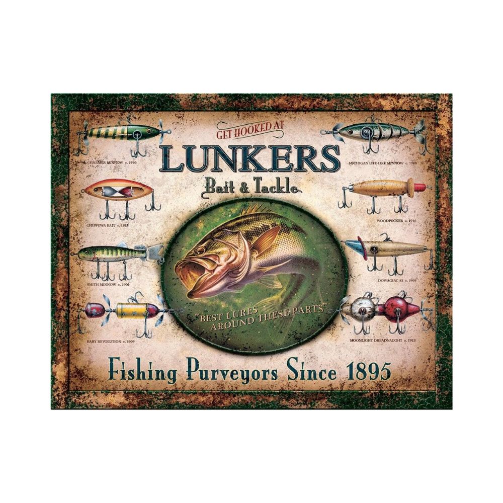 Lunker's Lures Tin Sign