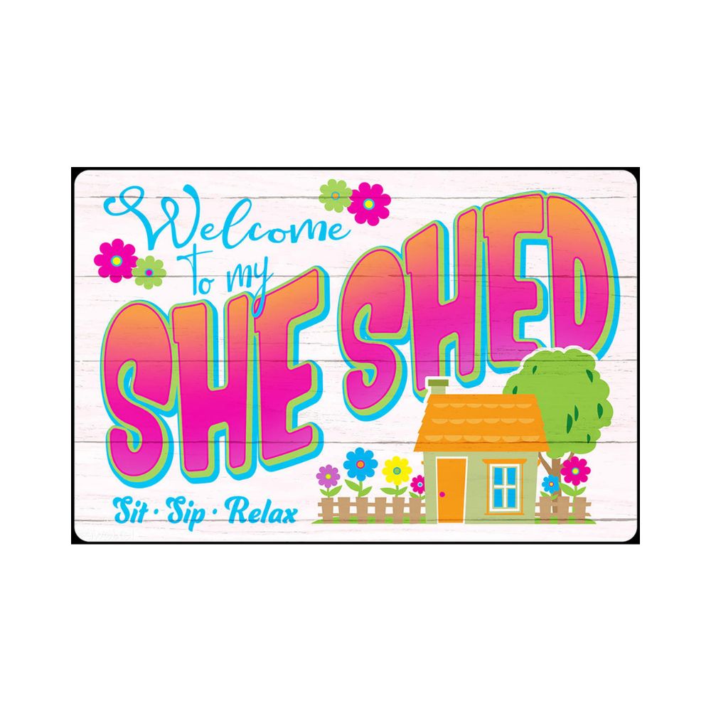She Shed Aluminum Sign