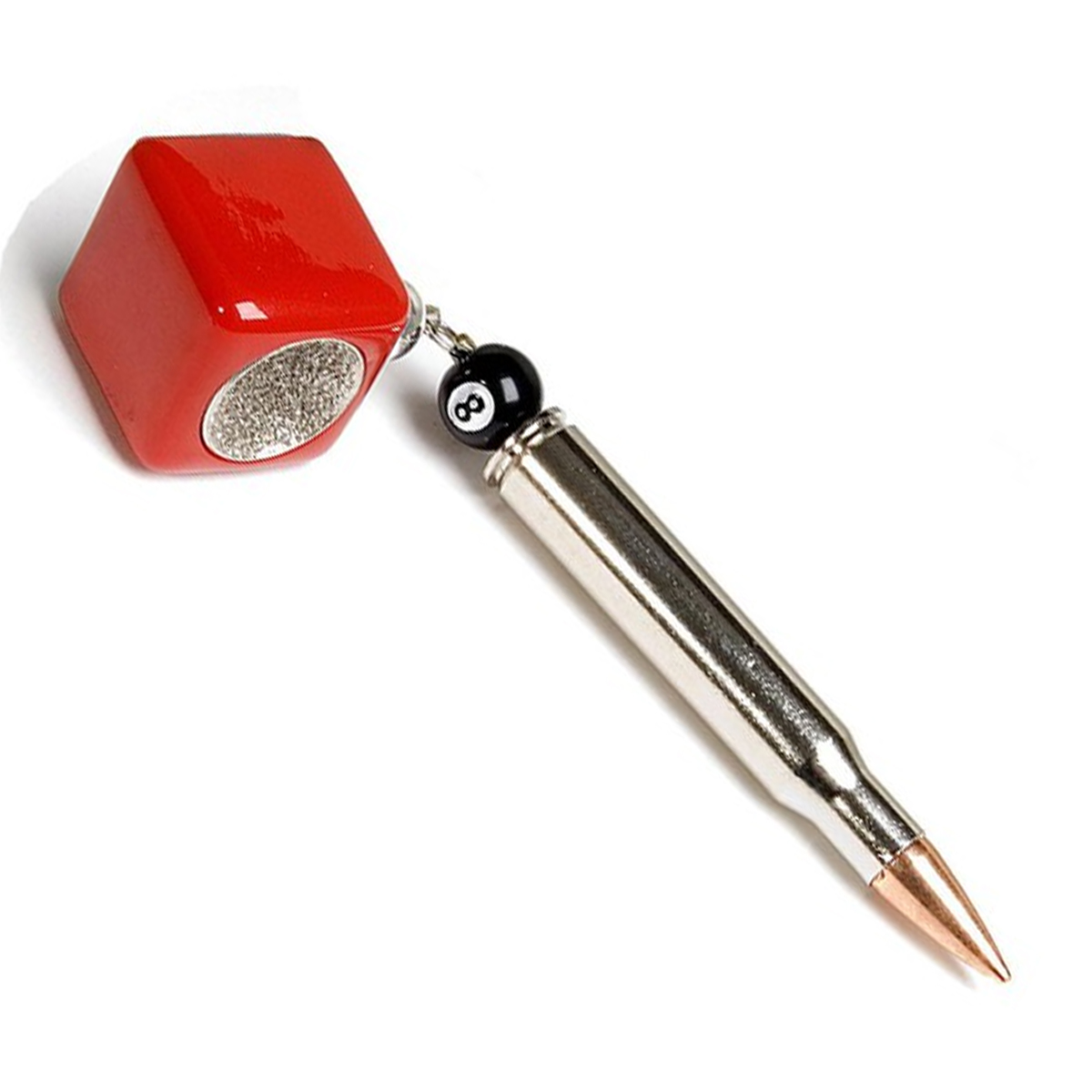 Silver Bullet Cue Chalker and Scuffer - Red