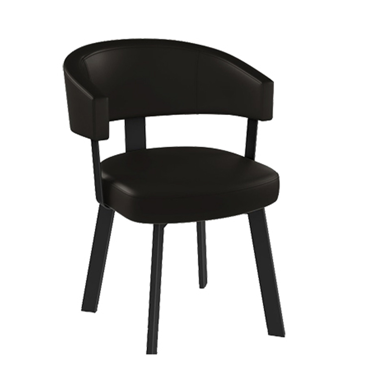 Euro Chair Black Leatherette - Display Model