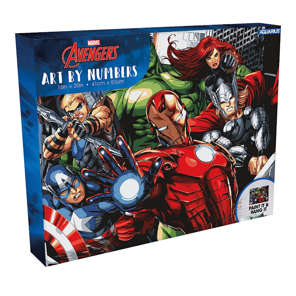 Aquarius Marvel Avengers Paint by Numbers Set