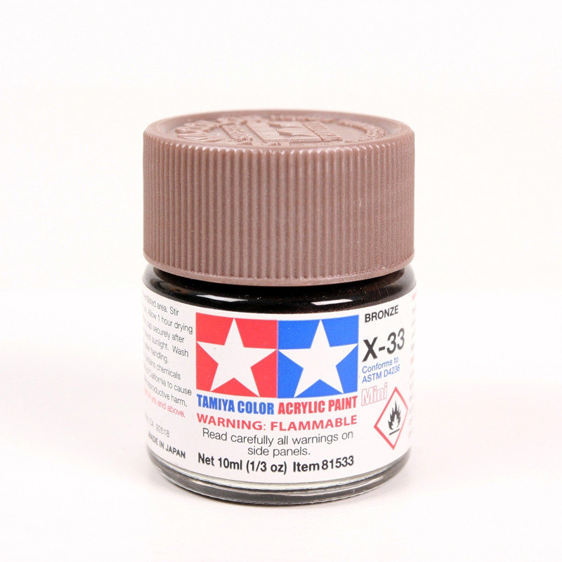 Tamiya Bronze Gloss Model Paint (Acrylic Mini X-33 nr. 81533)