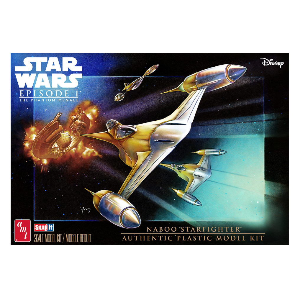 AMT Star Wars: The Phantom Menace N-1 Naboo Starfighter 1:48 Scale Snap ...