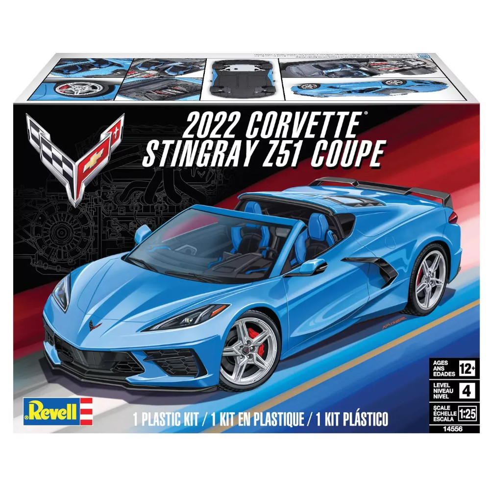 Revell 2022 Corvette Stingray Z51 Coupe 1:25 Scale Plastic Model