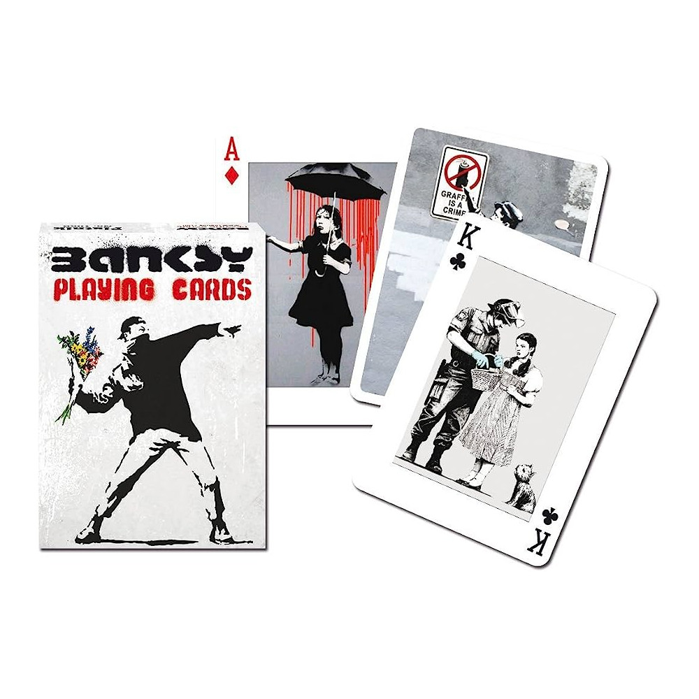 Piatnik Standard Index Banksy Playing Cards - Single Deck