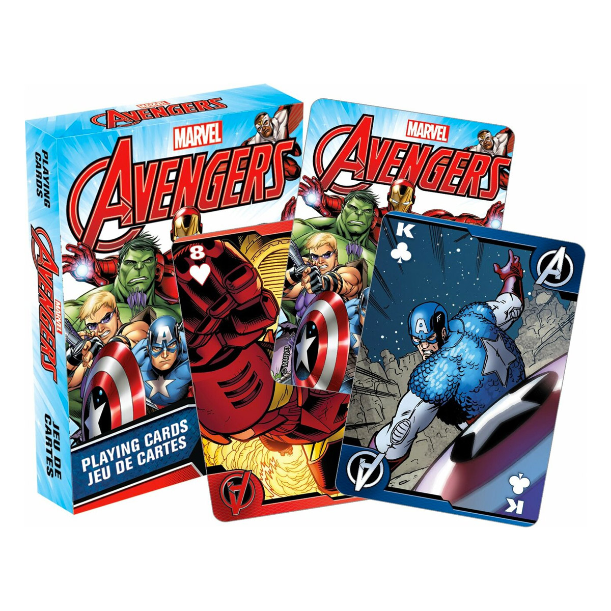 Aquarius Standard Index Marvel: Avengers Comics Playing Cards - Single Deck