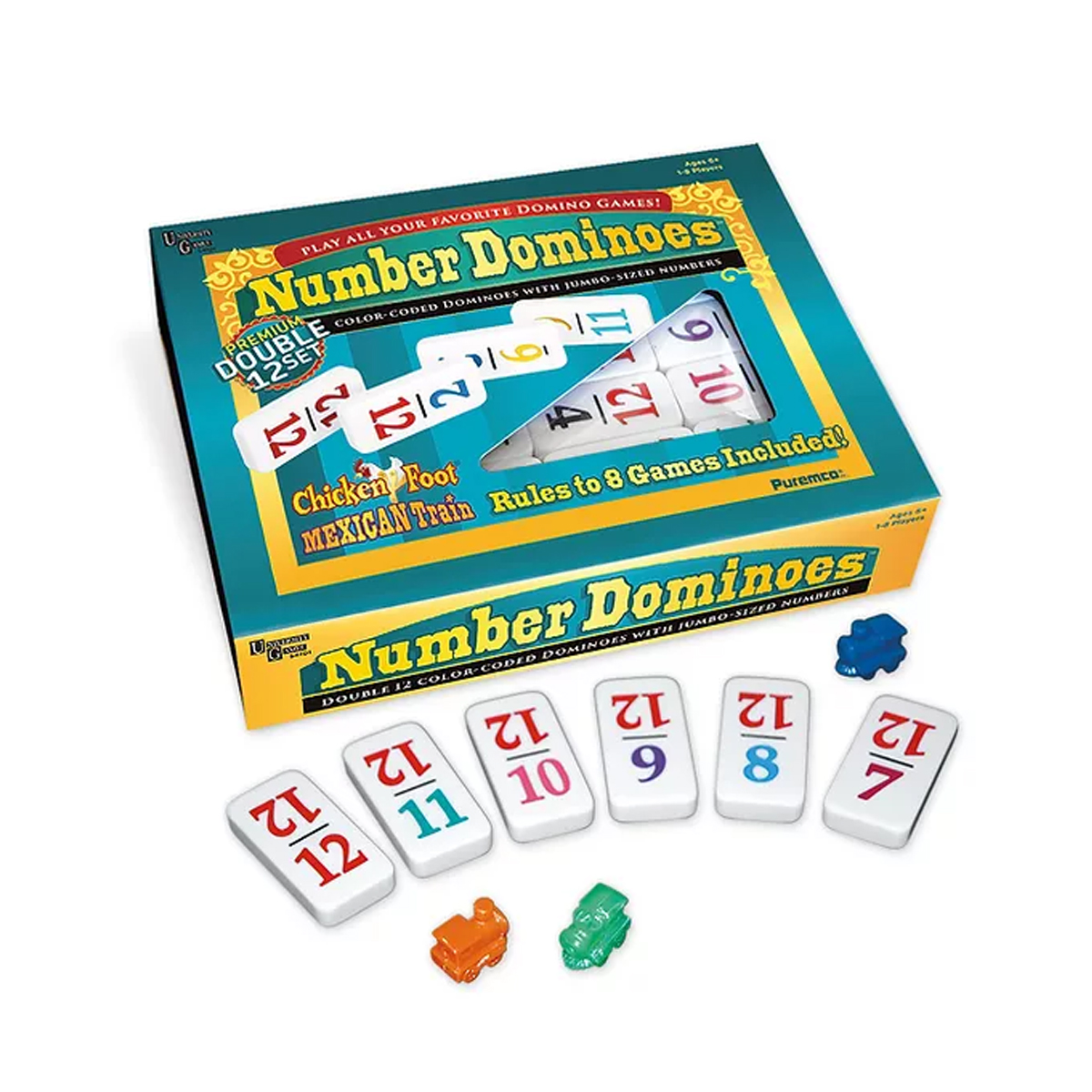 Dominoes DBL 12 Color Numbers