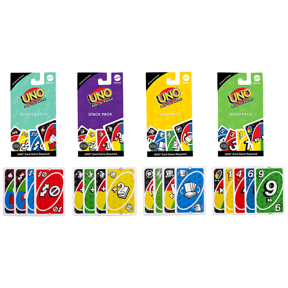 UNO Card Game - Add-On Pack - assorted packs