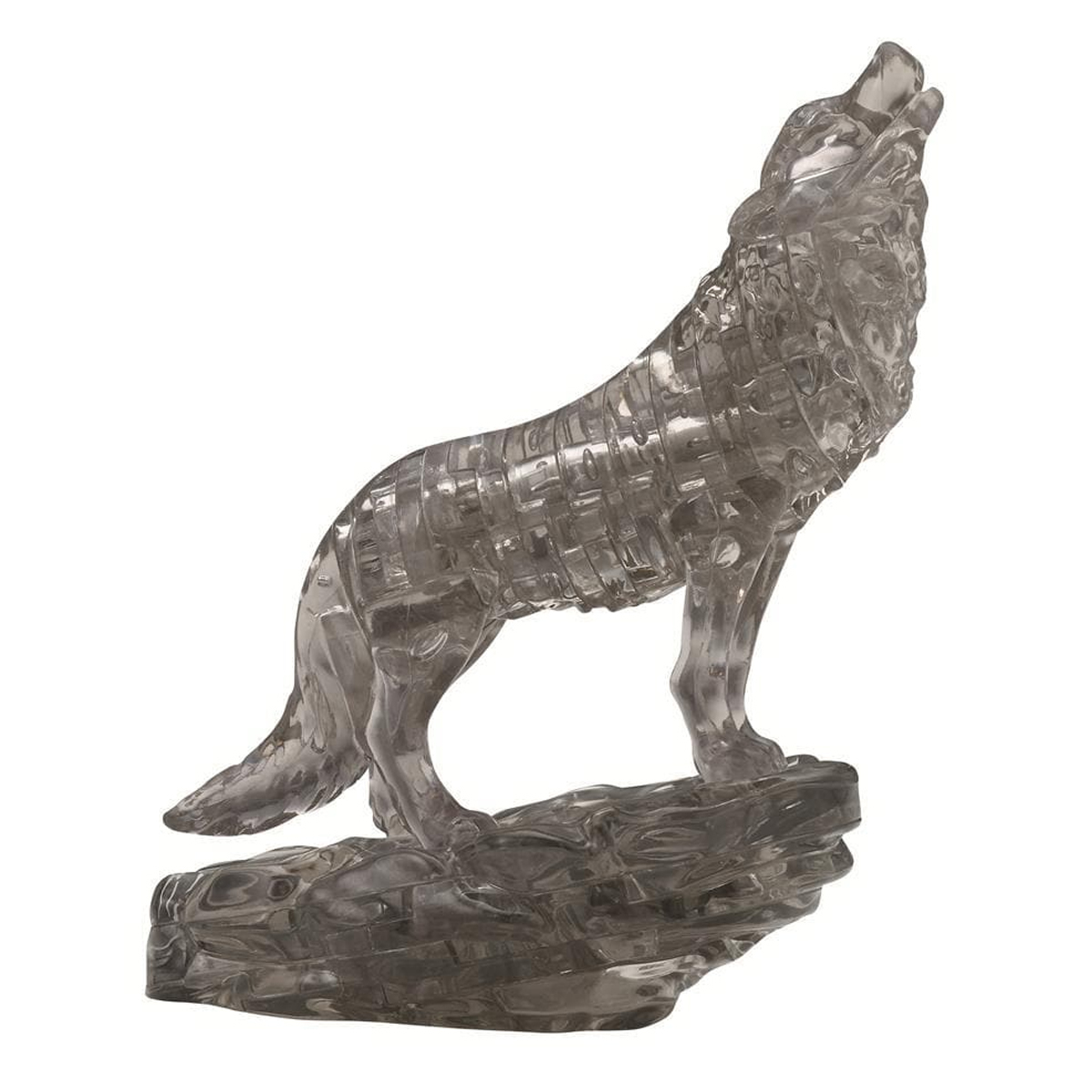 BePuzzled Original 3D Crystal Puzzle Black Wolf - Level 1