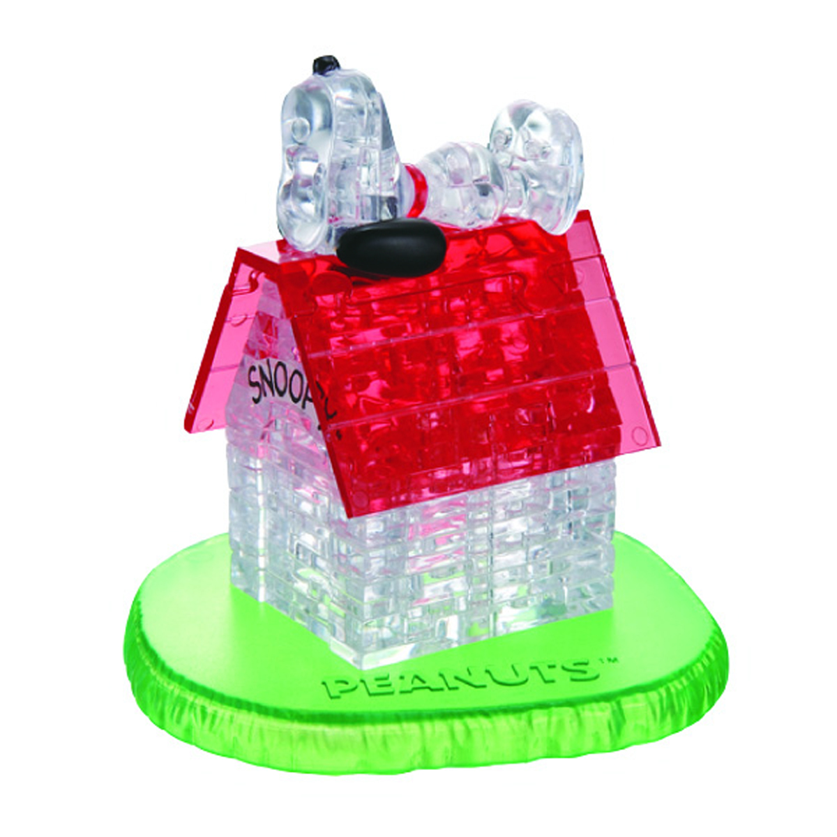 BePuzzled Original 3D Crystal Puzzle Snoopy and house Standard - Level 1