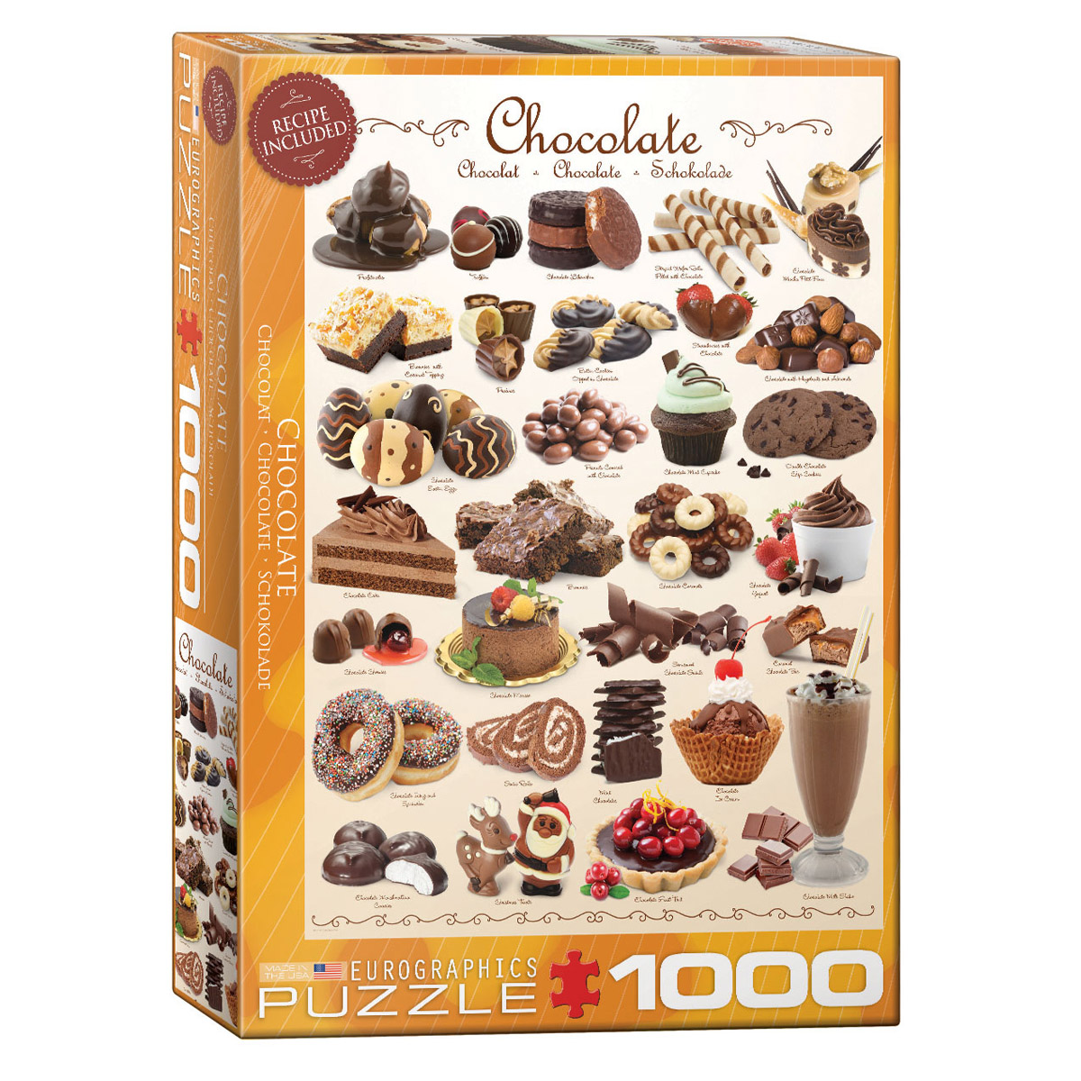 EuroGraphics Delicious Food Puzzles: Chocolate 1000 Piece Puzzle (6000 ...