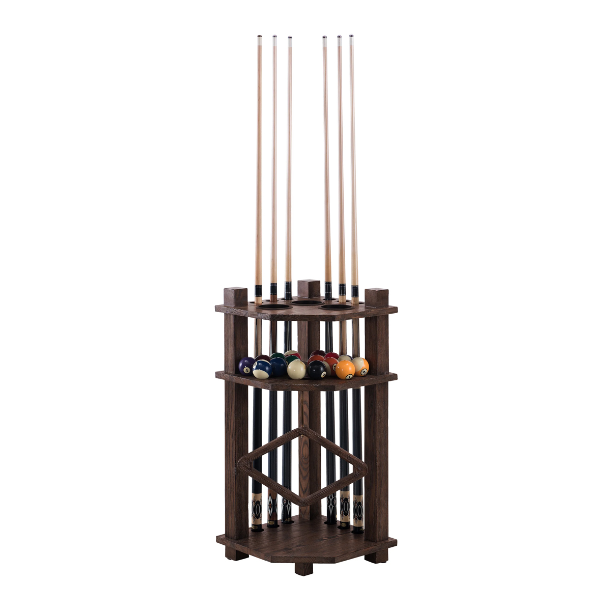 Legacy Harpeth Corner Cue Rack - 3 Rustic Finishes